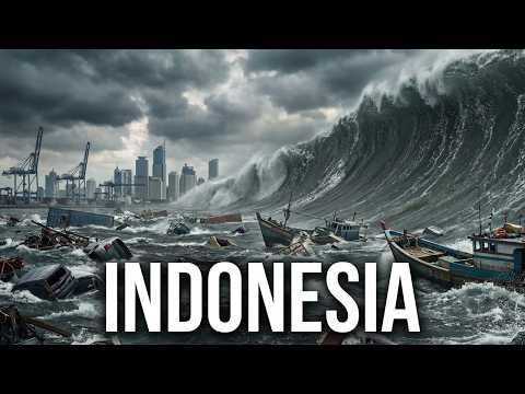MEGA TSUNAMI HITS INDONESIA — Jakarta Flooded by Giant Ocean Waves | (AI) | Cinematic Short Film