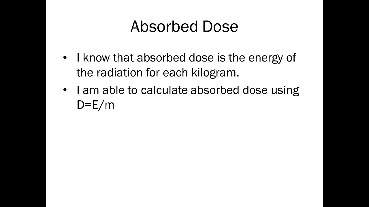 N5 Absorbed dose - YouTube