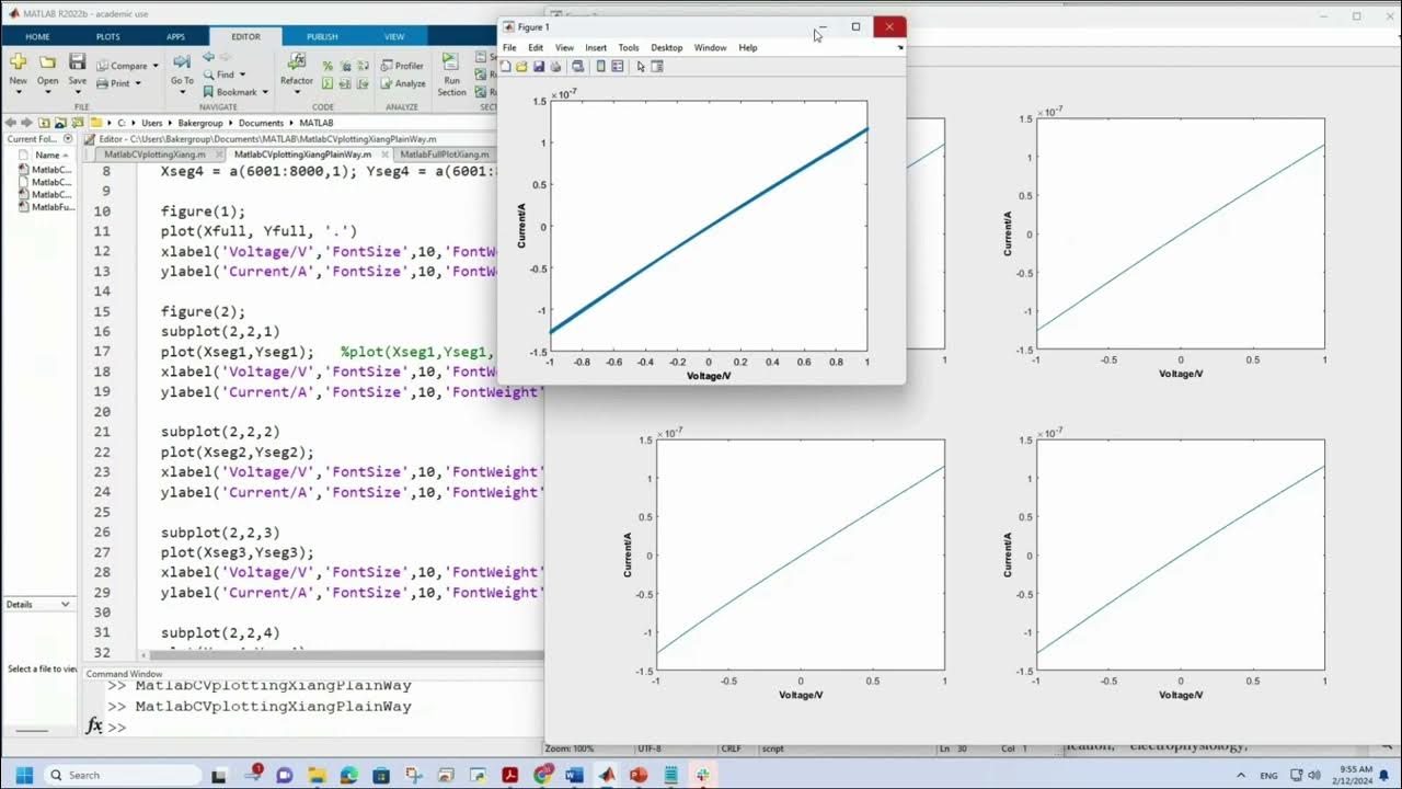 Plot data in segments using MATLAB - YouTube