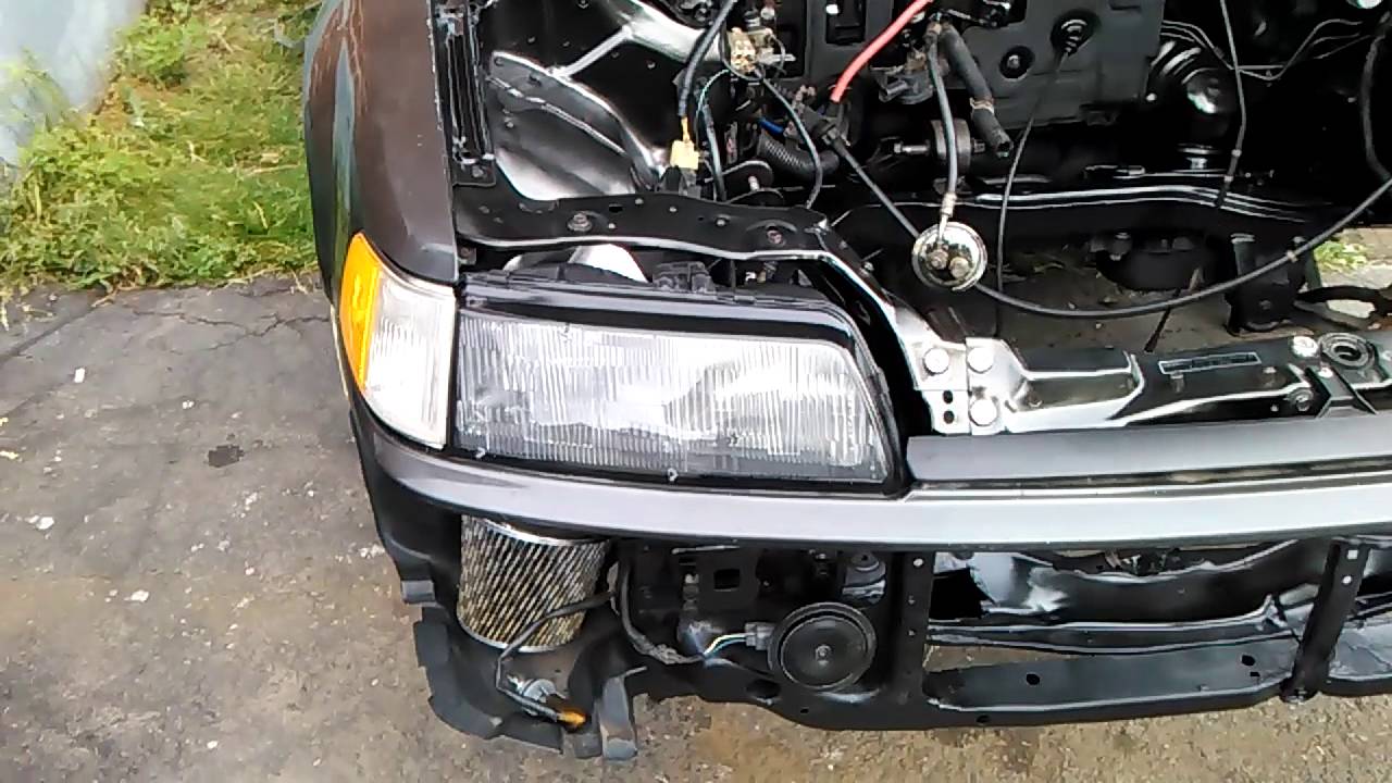 91 civic sedan engine bay - YouTube