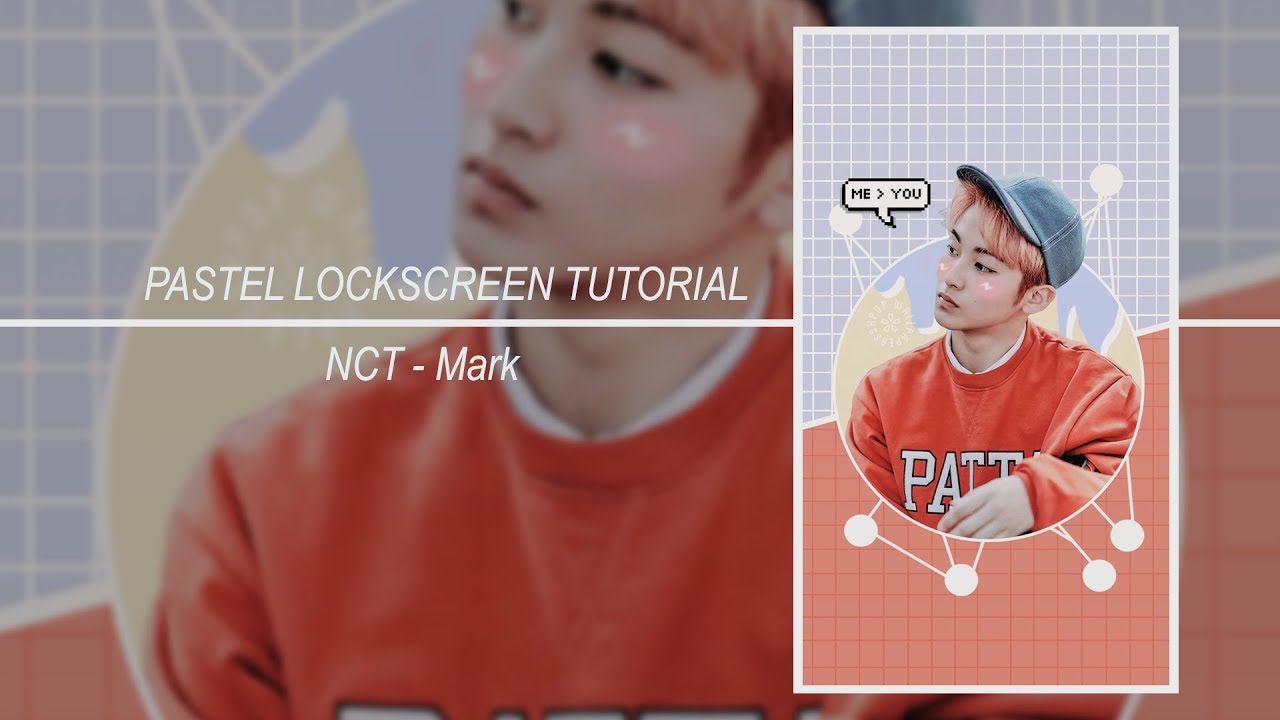 Pastel lockscreen tutorial - NCT Mark - YouTube
