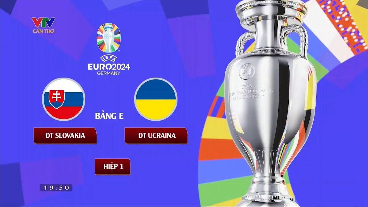 VTV2, VTV Cần Thơ - UEFA Euro™ - Hình Chờ Bảng D,E (🇸🇰🇺🇦🇵🇱🇦🇹) - (22/6 ...