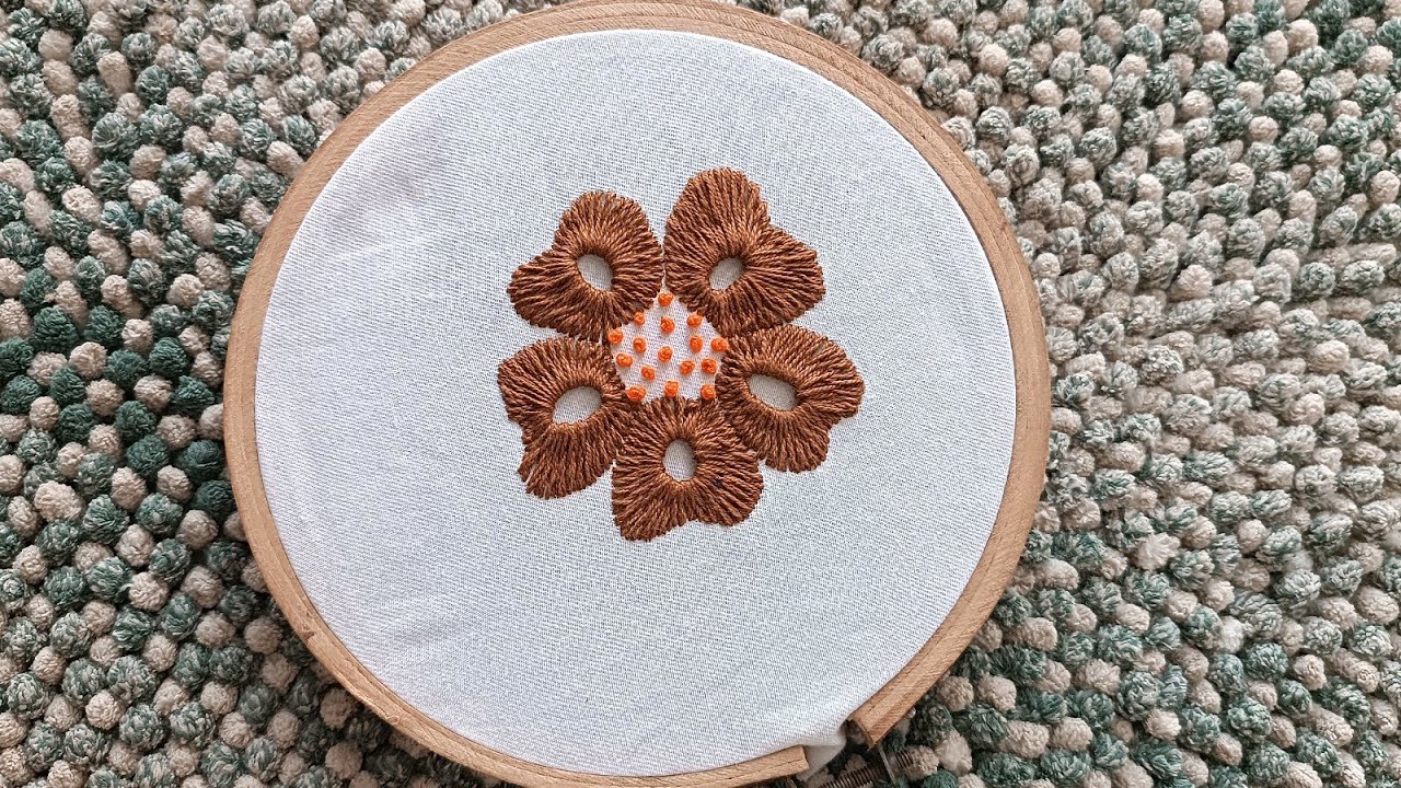 Creative Hand Embroidery new idea of flower design super easy modern ...