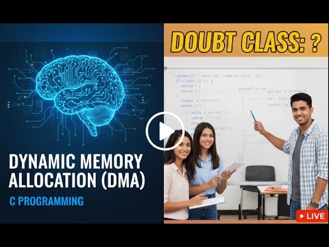 Best Title:Doubt Class: Dynamic Memory Allocation (DMA) in C By Nandani - YouTube