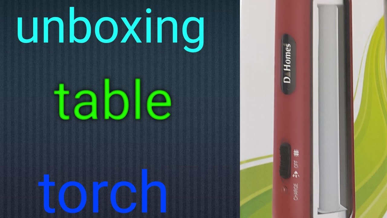 Rechargeable table torch |R&S videos - YouTube