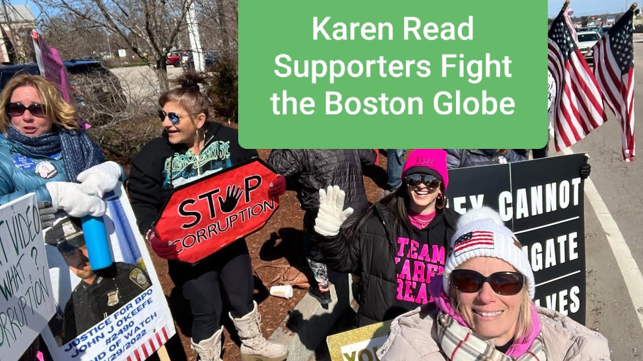 Karen Read | Supporters Fight The Boston Globe - YouTube