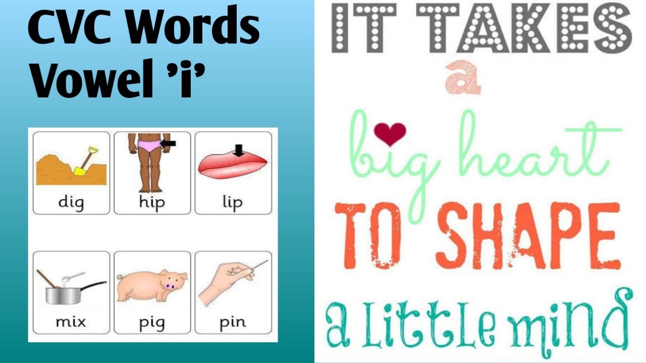 CVC words Vowel 'i'| CVC words| High frequency words| Vowel i | CVC ...