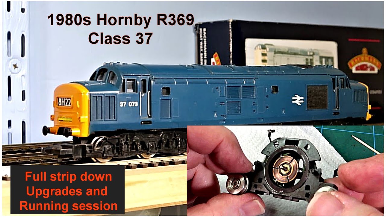 Hornby R369 1980 class 37073 full strip down, service, compare and ...