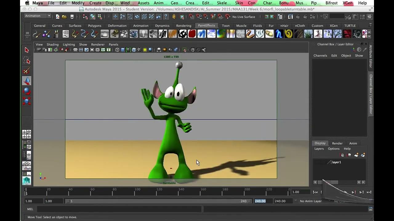 How to Generate a Playblast in Maya 1 - YouTube