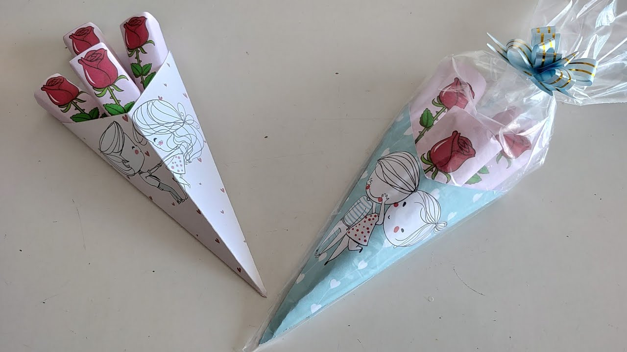 Cone de Bis / Buquê de Bis Dia dos Namorados - YouTube