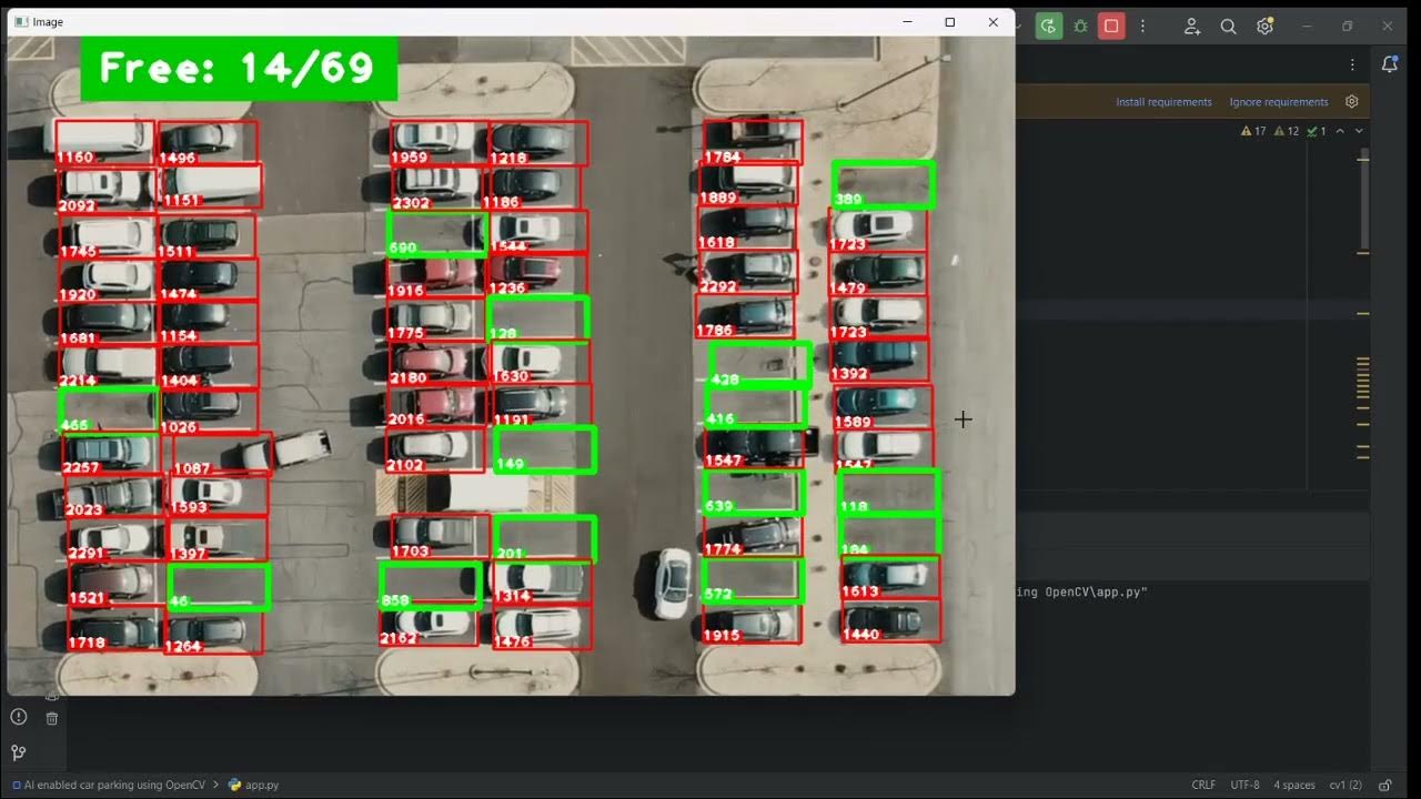 AI enabled car parking using open CV - YouTube