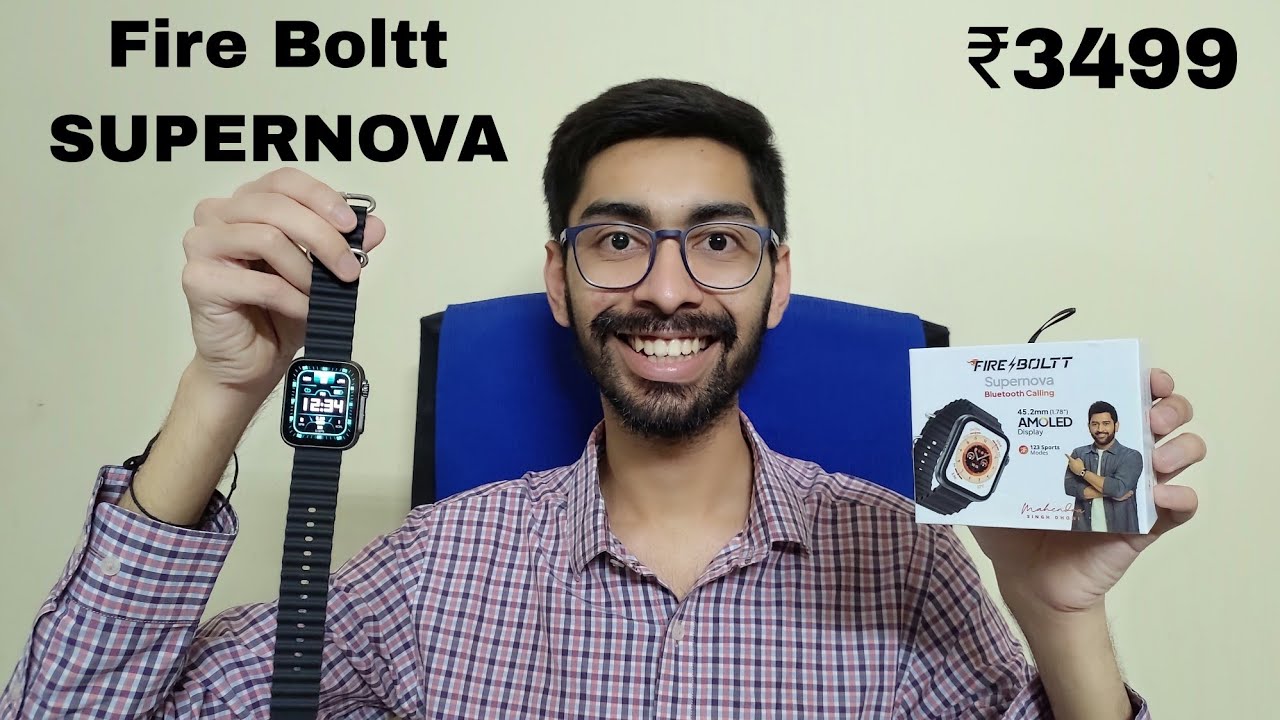 Fire Boltt SUPERNOVA unboxing & Review | Best Bluetooth Calling AMOLED ...