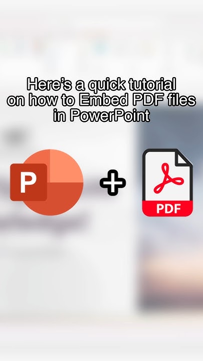 📌 How to Embed a PDF in PowerPoint in SECONDS! ⏳🔥#powerpoint # ...