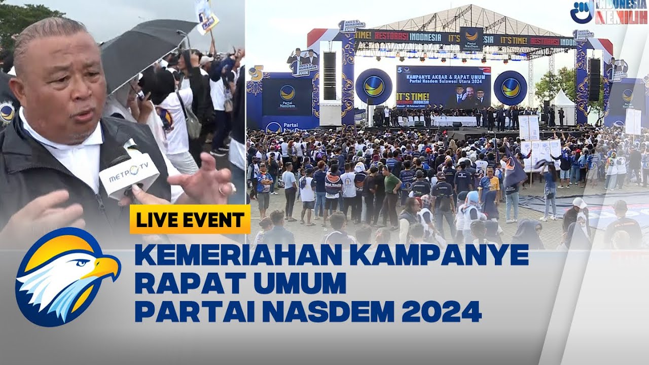Kemeriahan Kampanye Rapat Umum Partai NasDem 2024 - YouTube