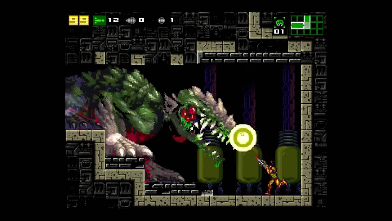 AM2R: Queen Metroid hard boss 15% - YouTube