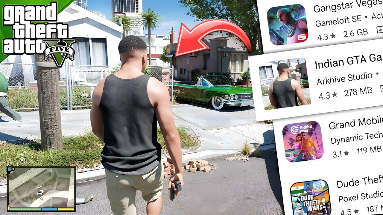 I Tried "BEST" New GTA 5 Copy Game on Mobile | GTA 5 Copy Games - YouTube