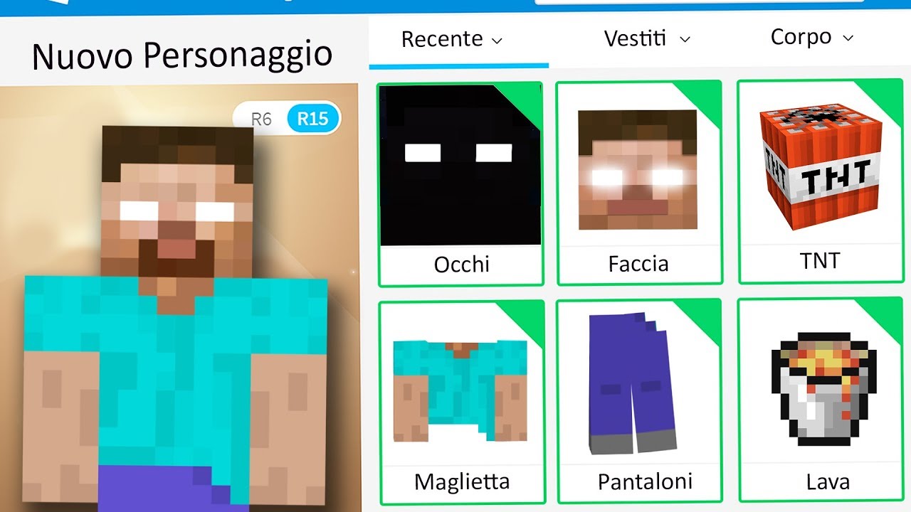 CREIAMO IL PROFILO DI HEROBRINE SU ROBLOX ITA - YouTube