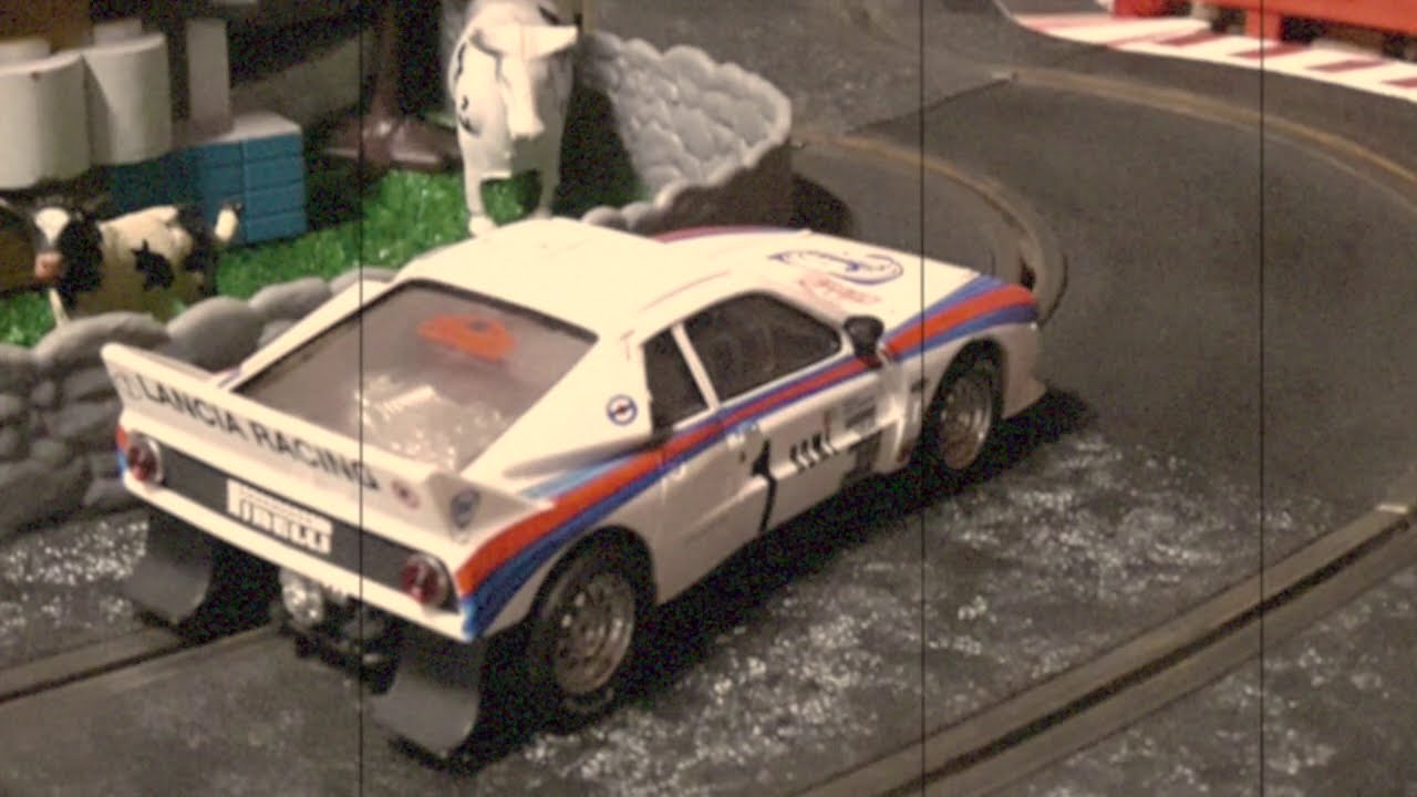 SLOT TRACK SCALEXTRIC RALLY - YouTube