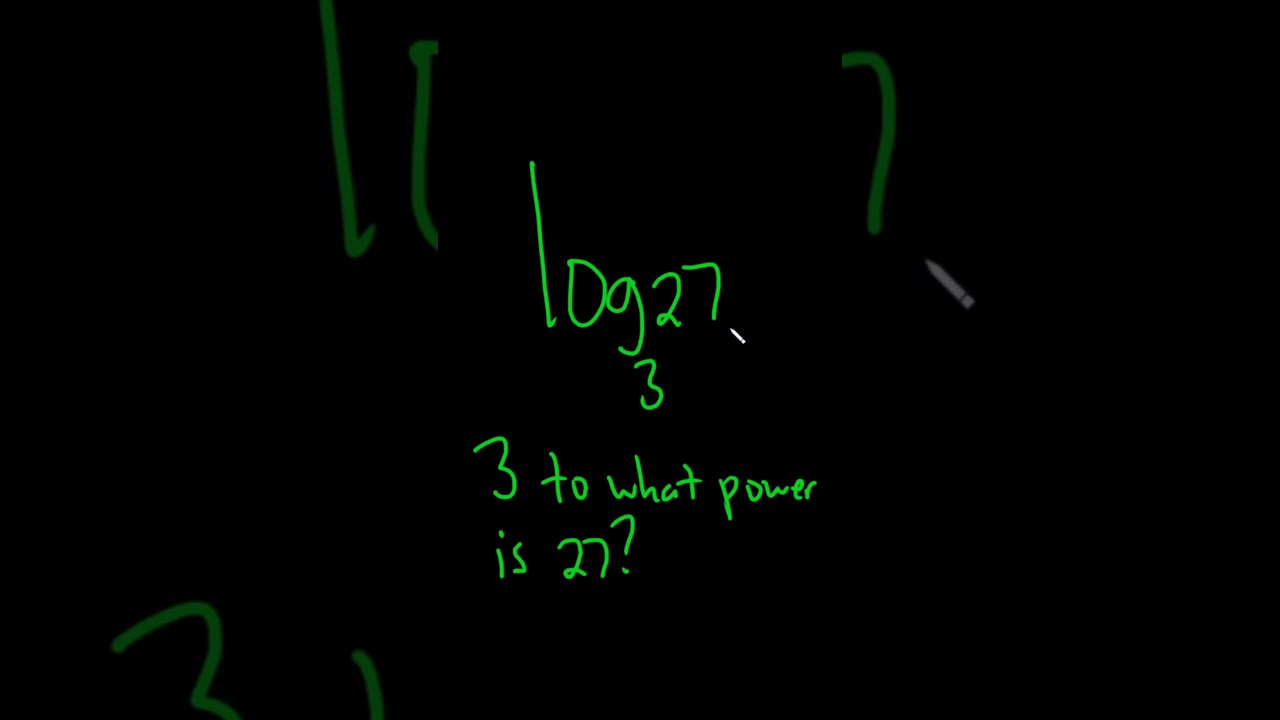 Compute The Log Base 3 Of 27 shorts YouTube Compute The Log Base 3 Of 27 shorts YouTube