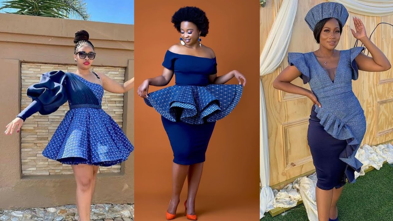 Beautiful African shweshwe designs/long African shweshwe designs for ...