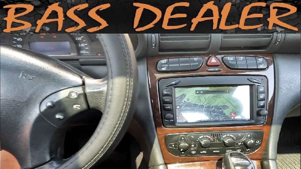 Mercedes C Class W203 Android Navigation & Rear Camera - YouTube