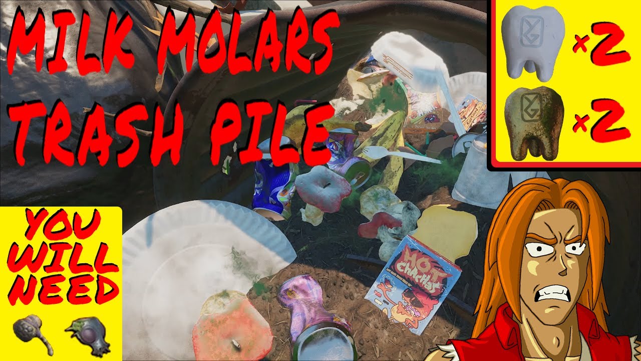Find ALL MILK MOLARS in Grounded Part 6 Trash Pile Region - YouTube