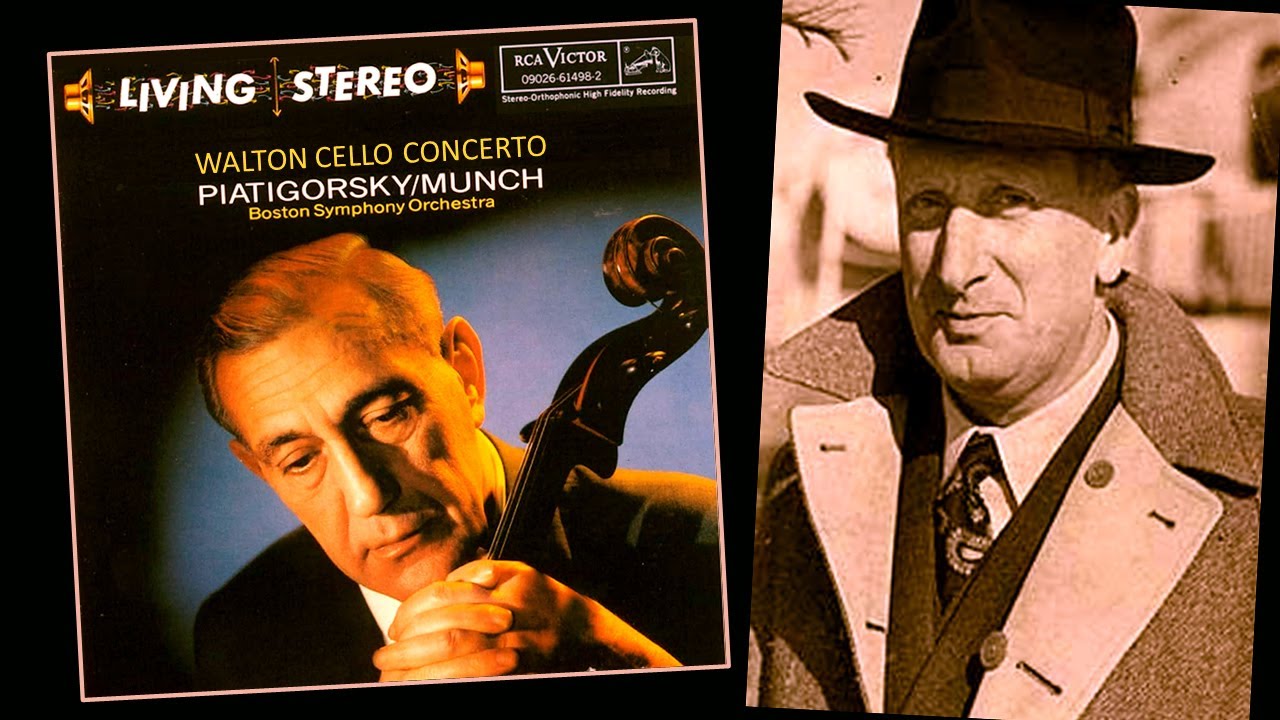 WALTON - Cello Concerto ~ Gregor Piatigorsky, Boston Symphony - Charles ...