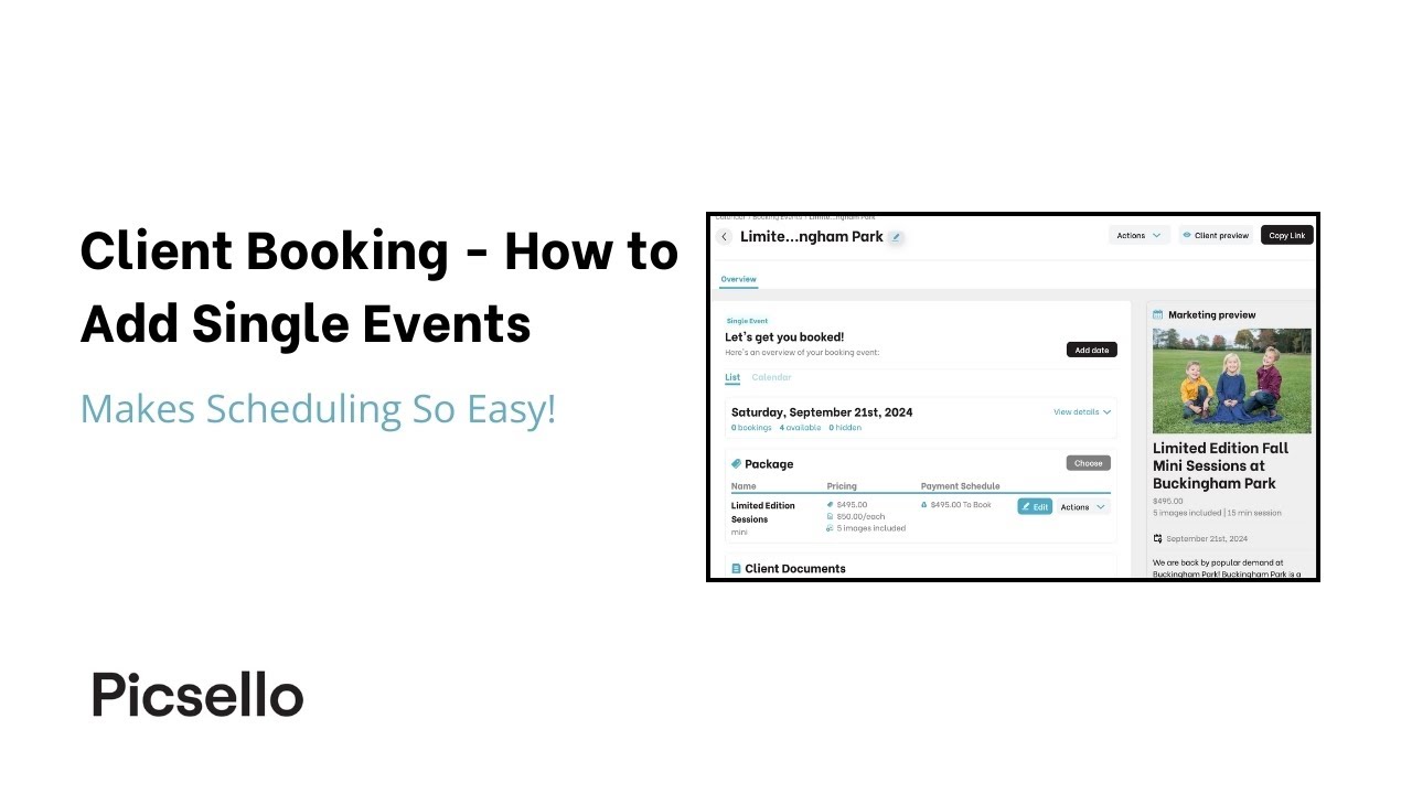 How To Series: Online Client Booking - Set Up a Single Event - ideal ...