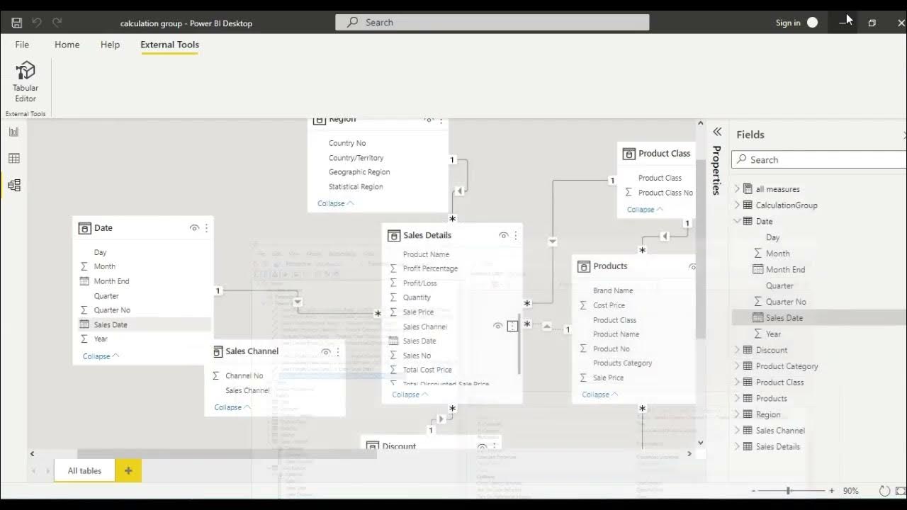 Creating Relationships Using Tabular Editor In Power Bi Youtube