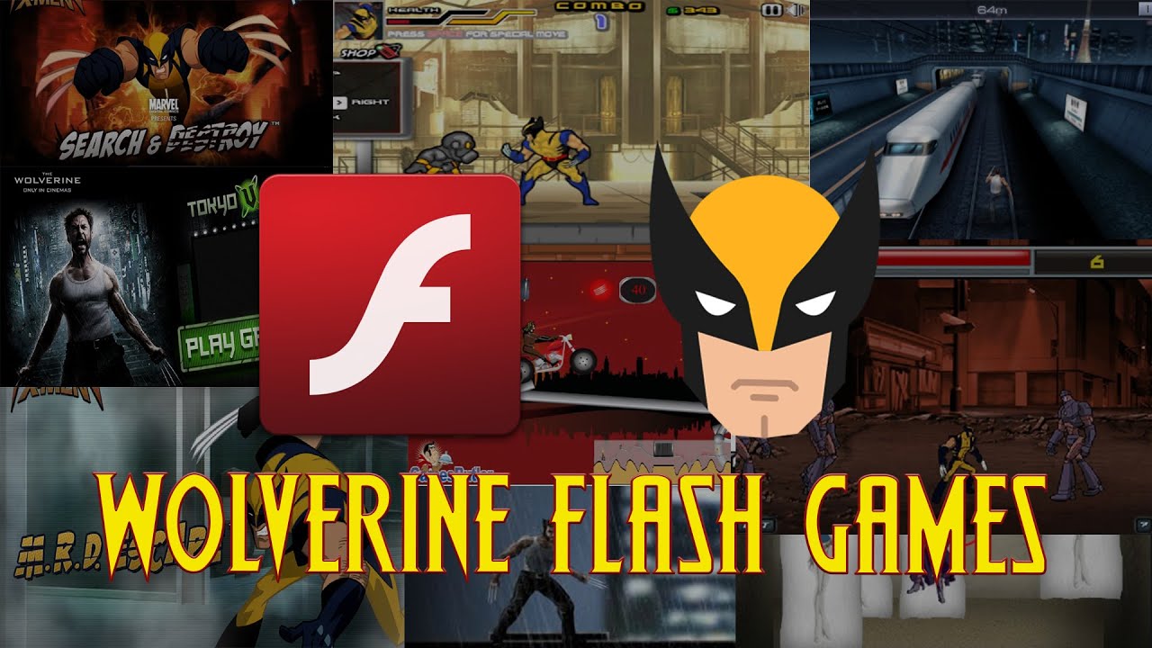 Nostalgic Wolverine Flash Games - YouTube