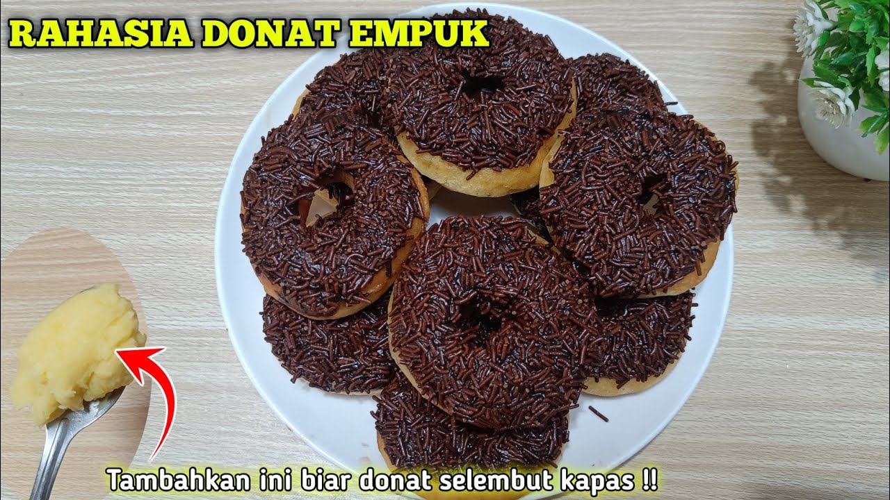 RESEP DONAT EMPUK DAN LEMBUT TANPA MIXER ANTI GAGAL TERBARU 2023 - YouTube