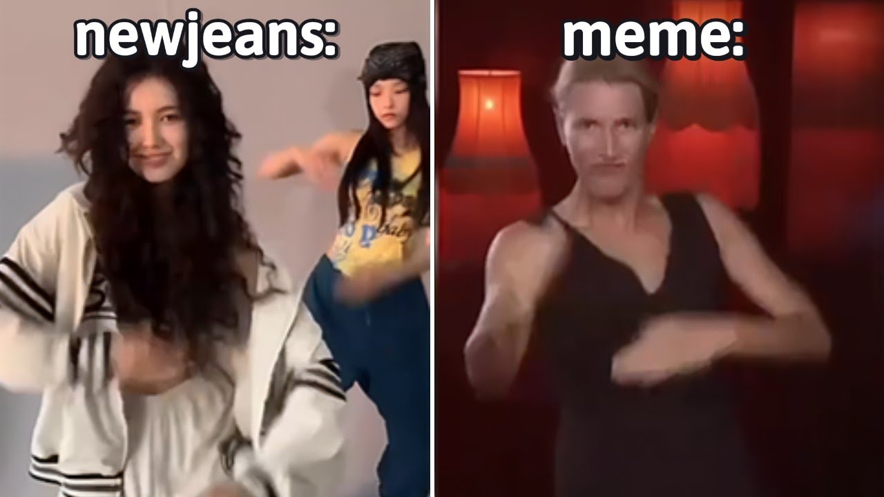 NewJeans recreated this ICONIC Meme *funny* - YouTube