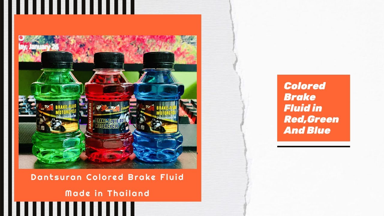 Dantsuran Colored Brake Fluid - YouTube