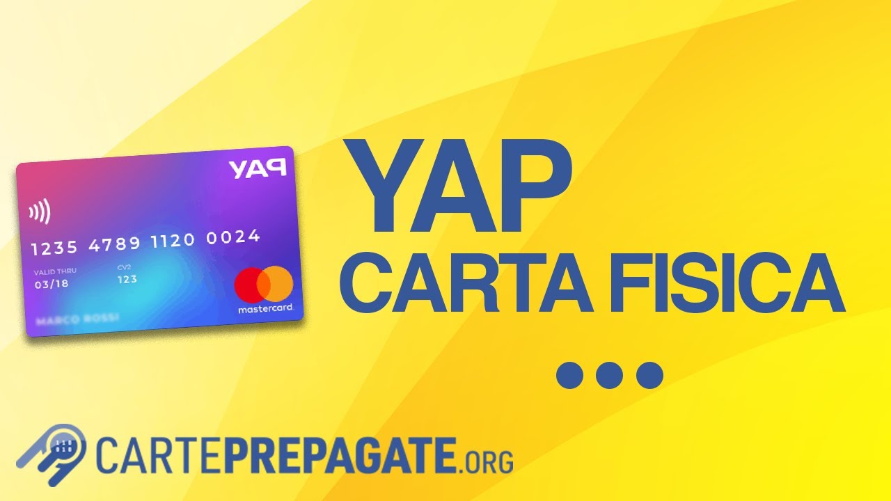 YAP carta fisica: come richiederla? Quanto costa? - YouTube