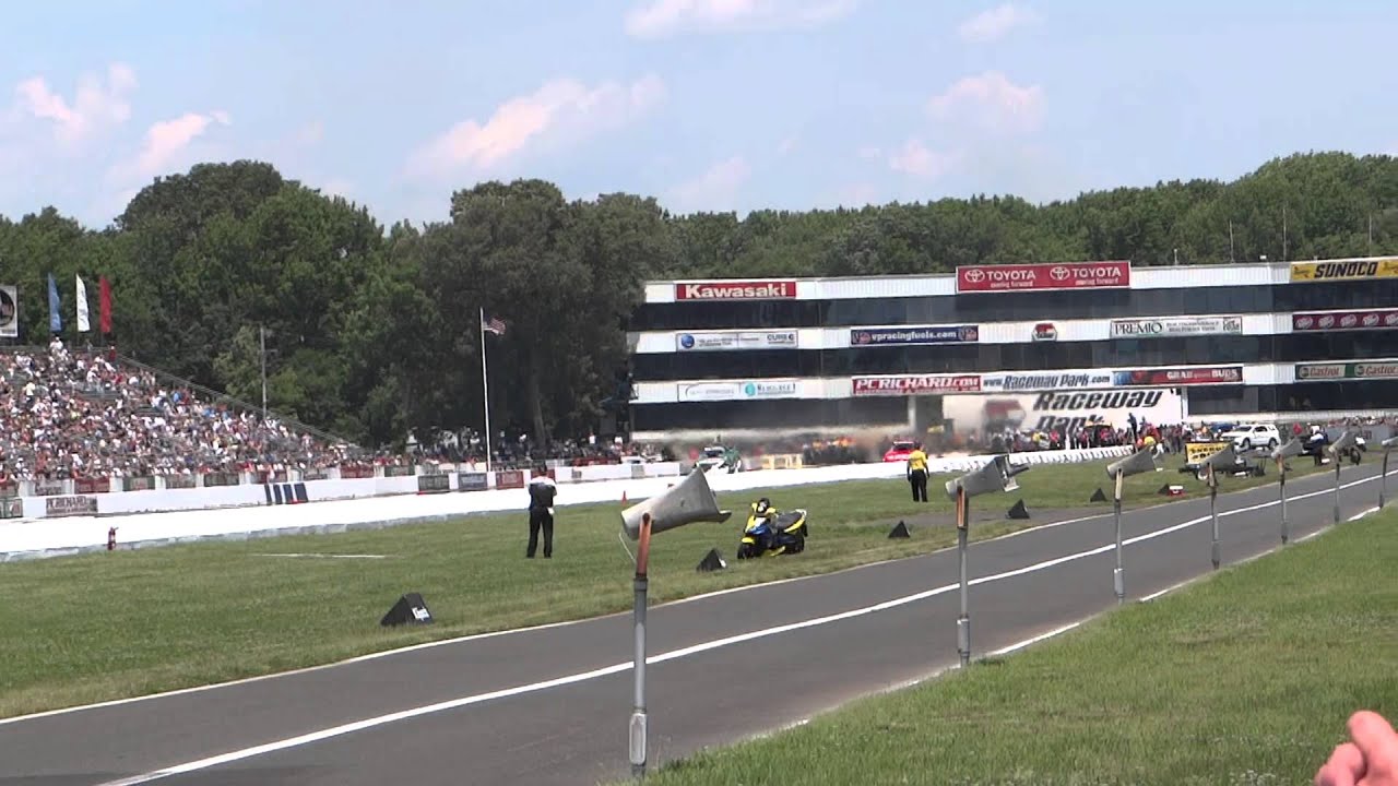 2012 NHRA SummerNationals @ Raceway Park, Johnny Gray vs John Force ...
