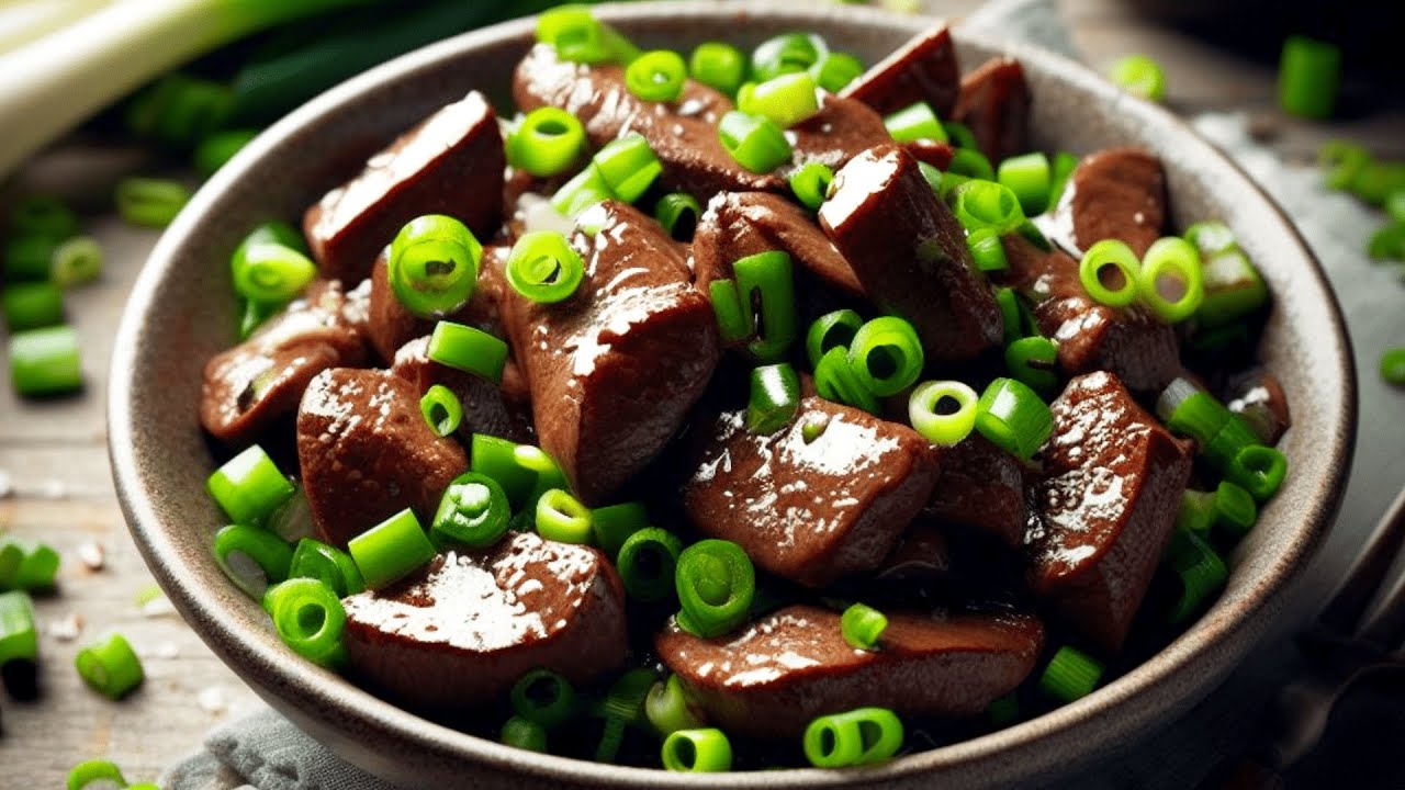 BEST Pan-Fried Lamb Liver Recipe (HOW to Fry Lamb Liver with Green ...