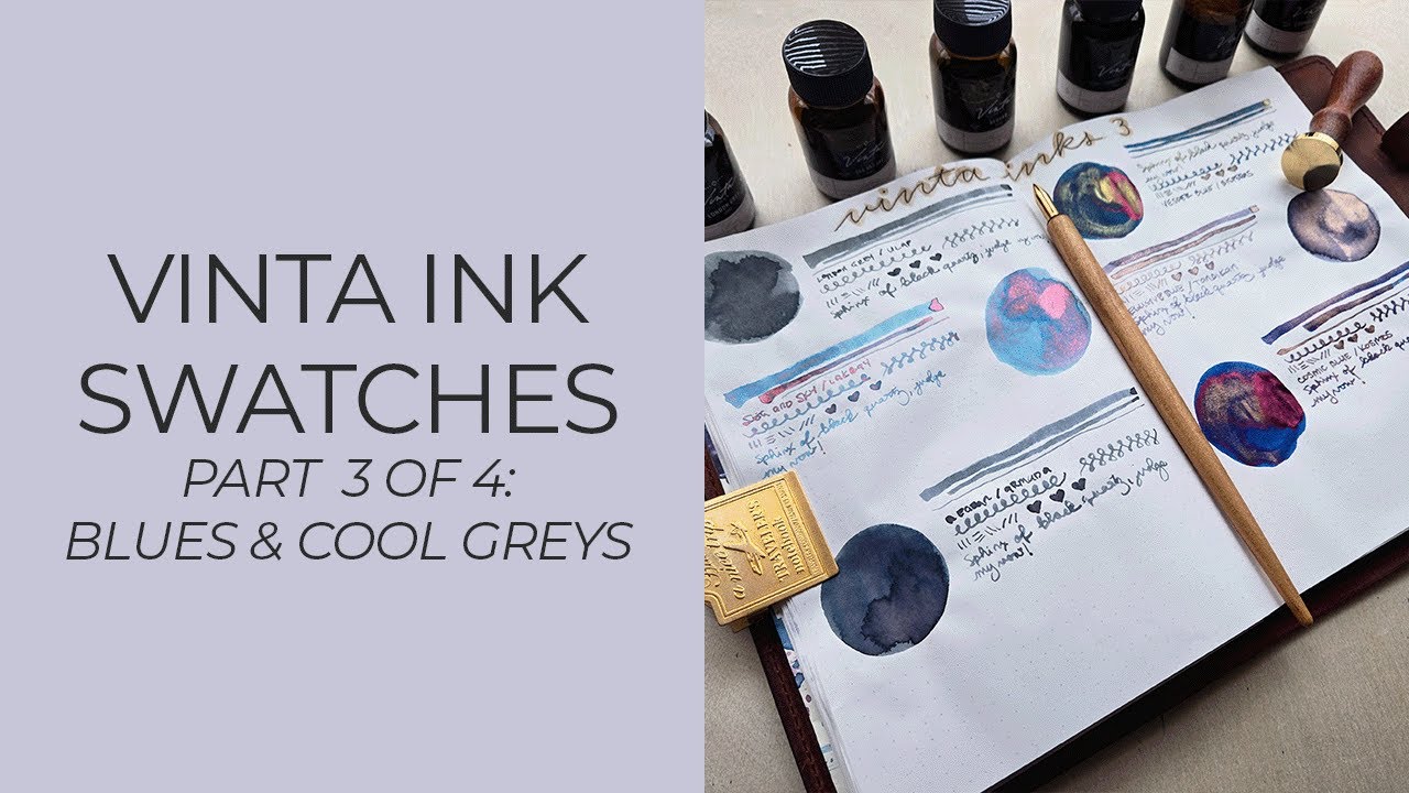 Vinta Ink Swatches, Part 3: Blues & Cool Greys: Ulap, Lakbay, Armada ...