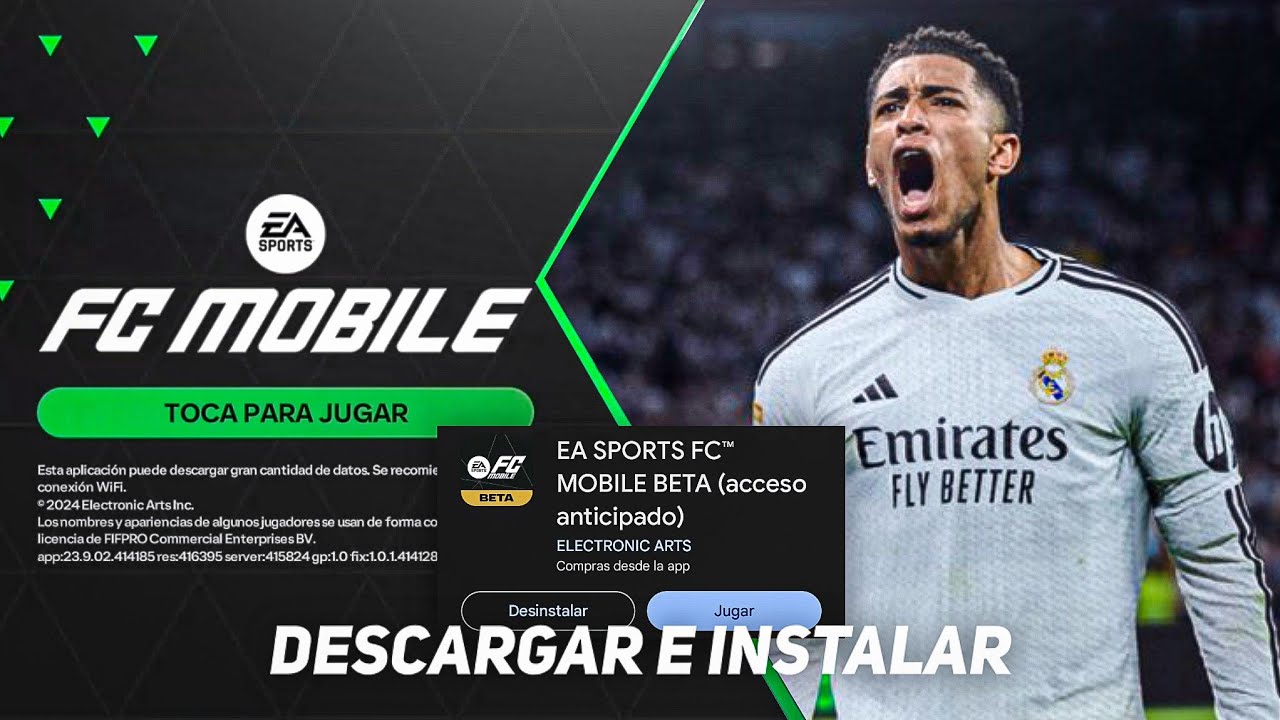 ¡COMO DESCARGAR E INSTALAR BETA DEL FC MOBILE 25! - YouTube