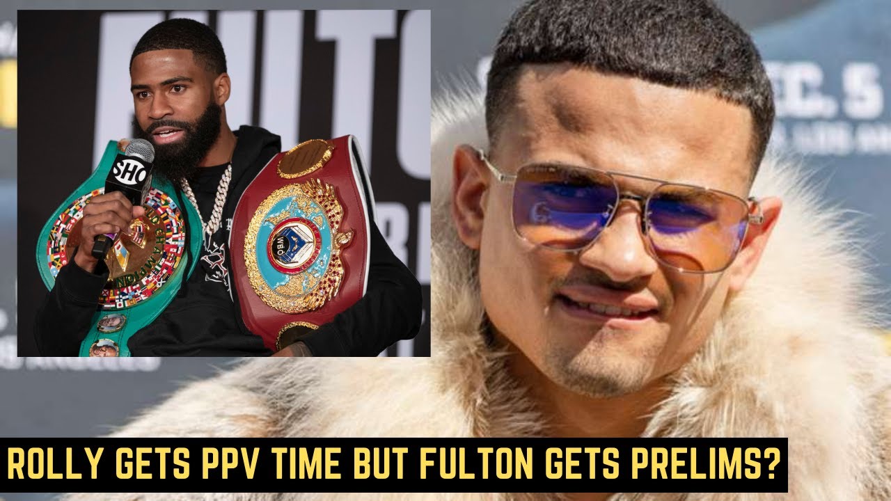 Stephen Fulton on Prelims or Canelo Berlanga Because Rolly "SELLS ...
