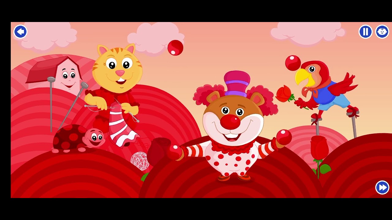Red Song Kidloland Educational Sing Along - YouTube