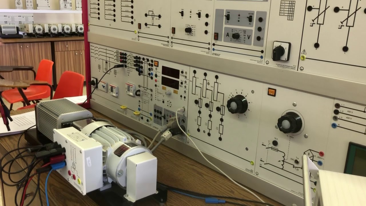 Machines Lab / Synchronous Motor - YouTube