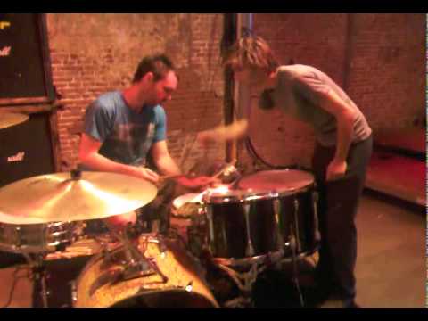 Lightning Bold drummer Brian Chippendale plays on an instrument made by ...