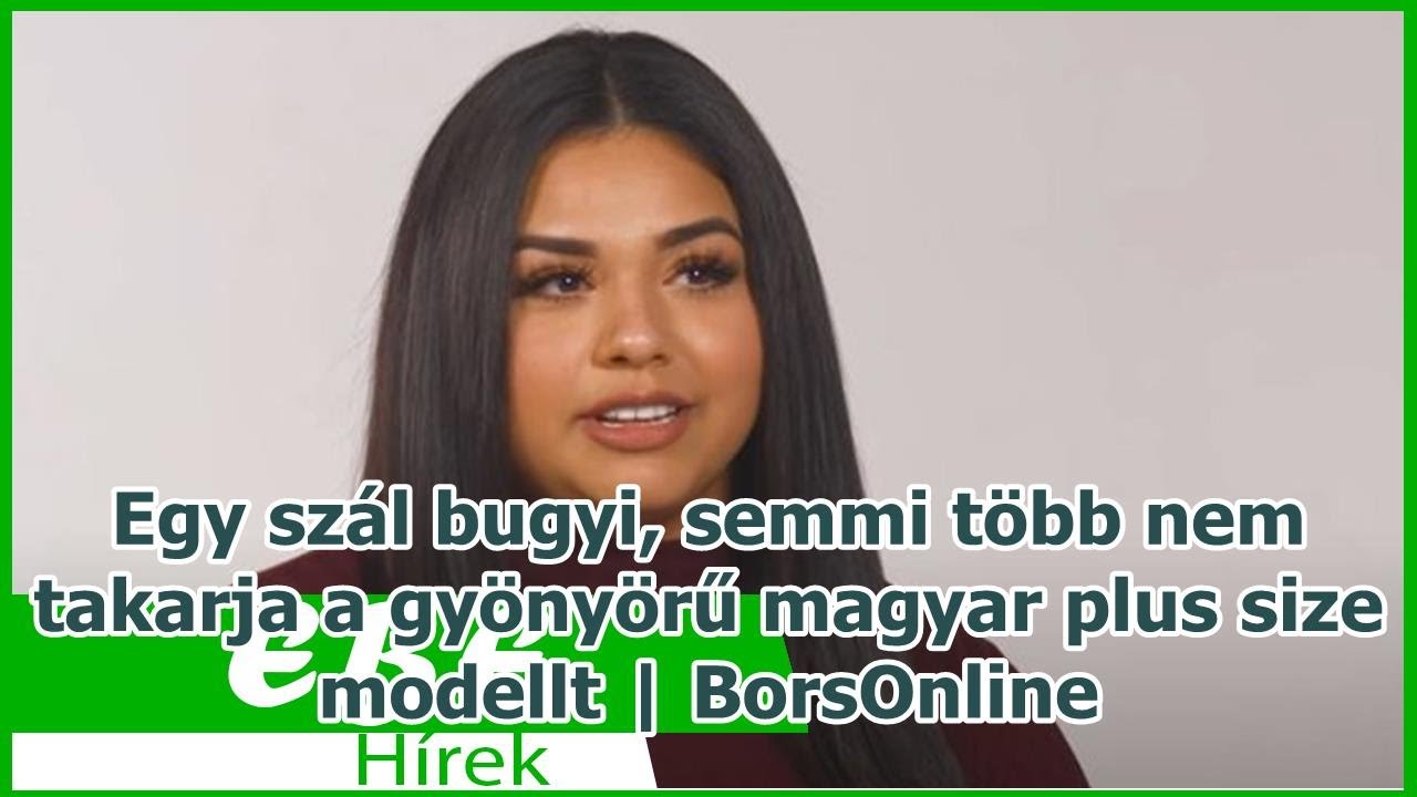 Egy szál bugyi, semmi több nem takarja a gyönyörű magyar plus size ...