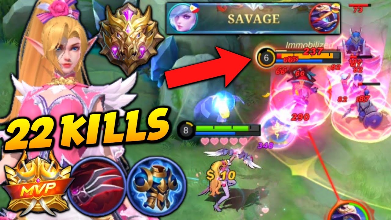 MIYA BEST DEFENSE ITEM BUILD!! 22 KILLS + SAVAGE IN MYTHIC RANK! | Top ...