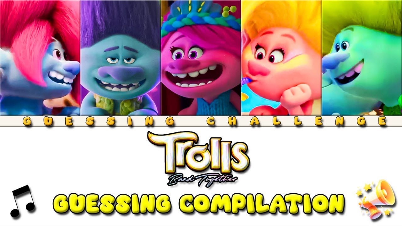 Guess Trolls Movie Compilation Challenge | Poppy On Moana's Adventure ...