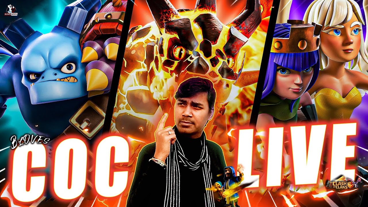 Clash of clans Live Streaming Attacks - COC Live Gameplay Base Visiting ...