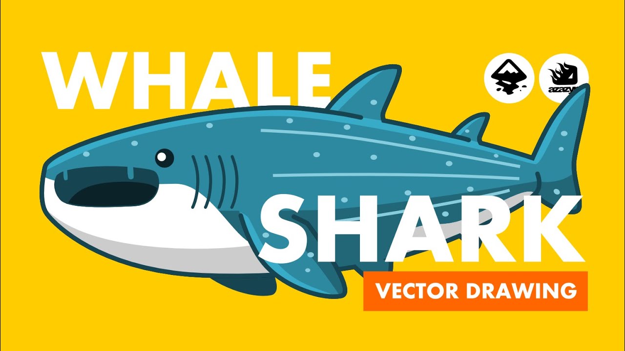 WHALE SHARK || DRAWING WITH INKSCAPE || VECTOR ARTWORK || AZAZYN - YouTube