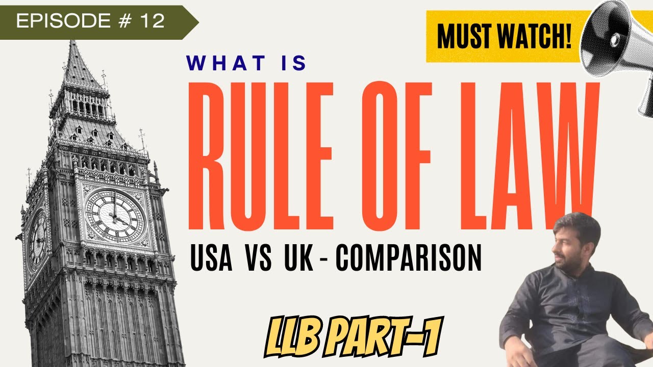 Episode # 12 - Rule of Law | Context of UK,USA & Pakistan | Intro. to ...