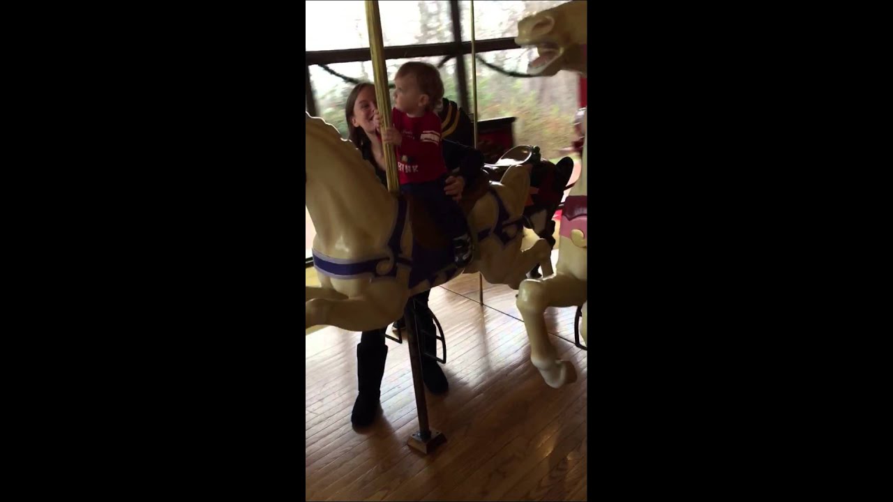 Baby's First Carousel Ride! - YouTube