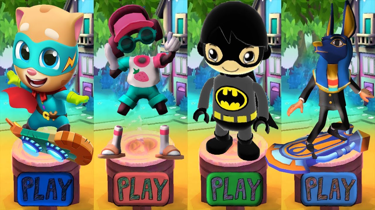 Tag with Super Ginger vs Batman Ryan vs Frutti - Easter Run GamePlay ...